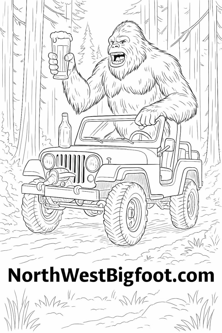 Welcome to Bigfoot Coloring Pages: Volume 2 - NorthWest Bigfoot
